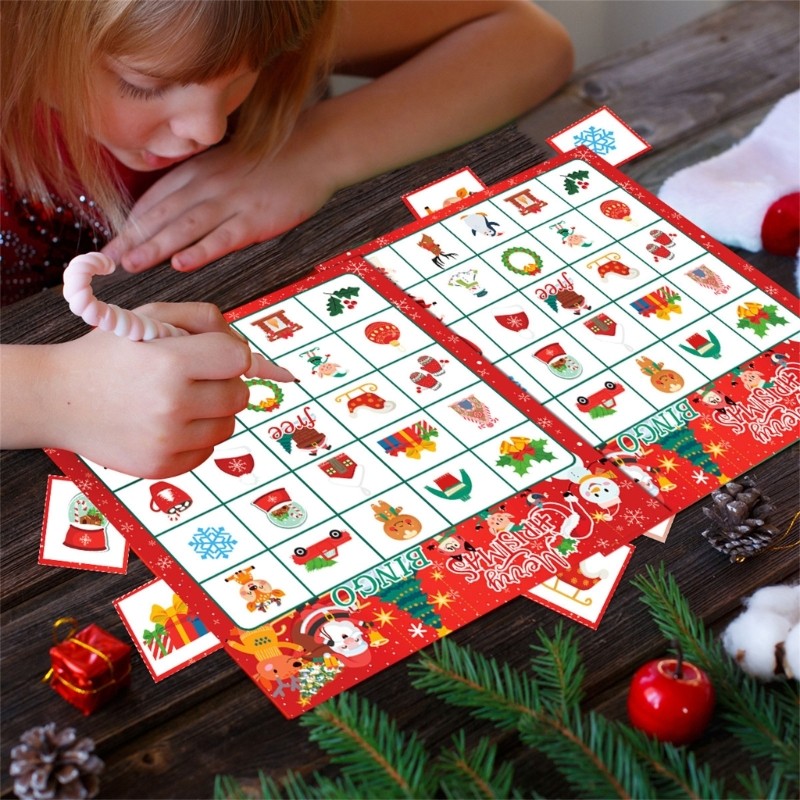 Dk Interactive Christmas Bingo ชุดสําหรับ Memorable Family Party เกมบิง ...