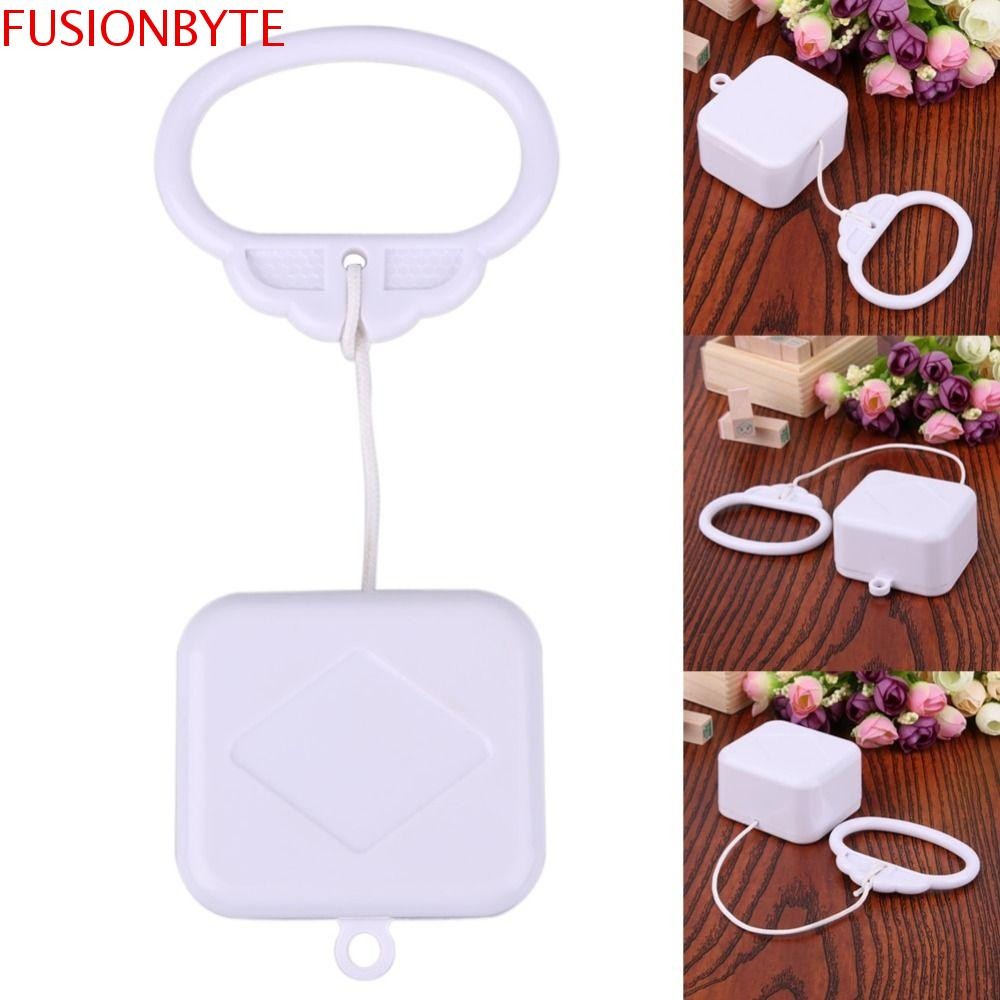 Fusionbyte กล่องดนตรีแบบดึง, เชือกแหวนแปดโทนสีขาวเรียบง่าย, Esay Ues Mini ABS DIY ของเล่นเด็กตา ...