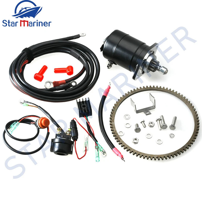 Electric START CONVERSION KIT สําหรับ TOHATSU มอเตอร์นอก M25 M30 MORE 2 ...