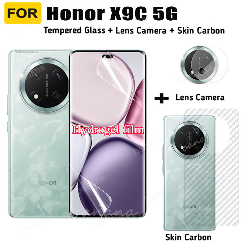 3 IN 1 Honor X9C 5G Hydrogel Soft Film สําหรับ Honor X9B X9A Honor 200 Pro ป้องกันหน้าจอเลนส์ ...