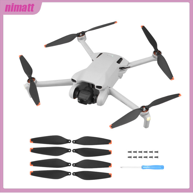 Ni 2 คู่ใบพัด Props ใบมีด Tpu น้ําหนักเบา Wing แฟนสําหรับ Dji Mini 3 ...