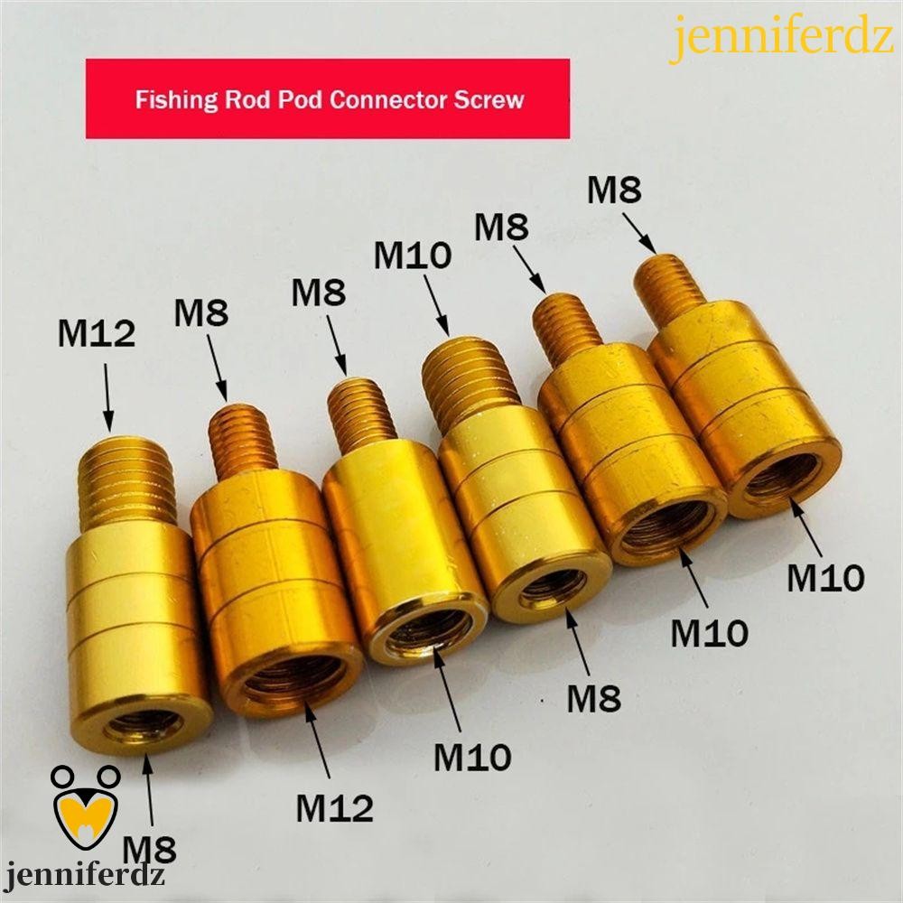 Jenniferdz อะแดปเตอร์หัวสุทธิ M8/M10/M12 อลูมิเนียม 8 มม.ถึง 10 มม.สุทธิ Handle Adaptor ตกปลา ...