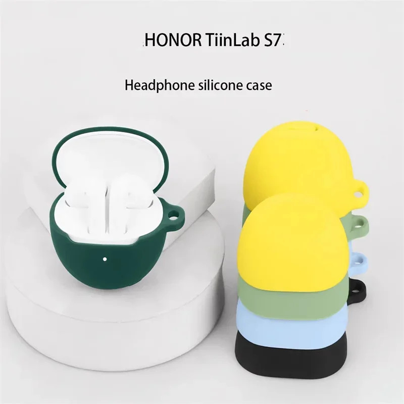 สําหรับ HONOR TiinLab S7 กรณีหูฟังไร้สายป้องกันซิลิโคนเหลวสําหรับ HONOR Tiin Lab S7 ป้องกัน ...