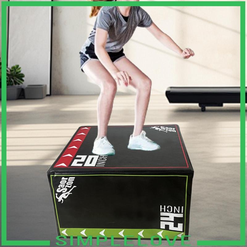 [Simple] 3 in 1 Soft Plyometric Jump Box Agility Box Plyo Box Step Box ...
