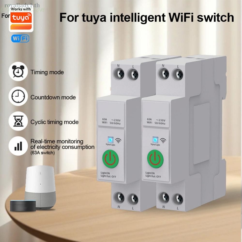 WiFi Enabled DIN Rail Circuit Breaker 63A พร้อมตัวเลือกการควบคุมแบบยืดหยุ่น | Shopee Thailand