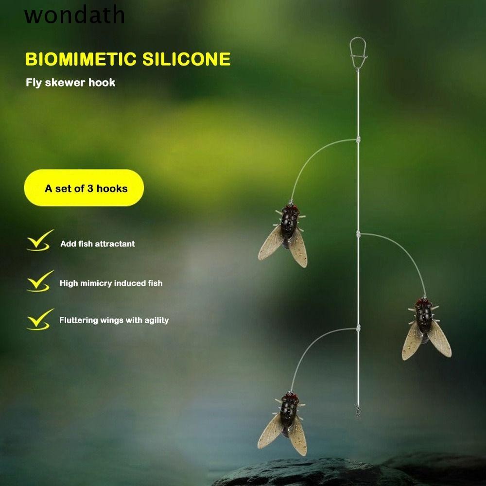 WONDA 1Bag String Hook,Long Tail Fishing Tackle Fly Fish Lure, 2025 ...