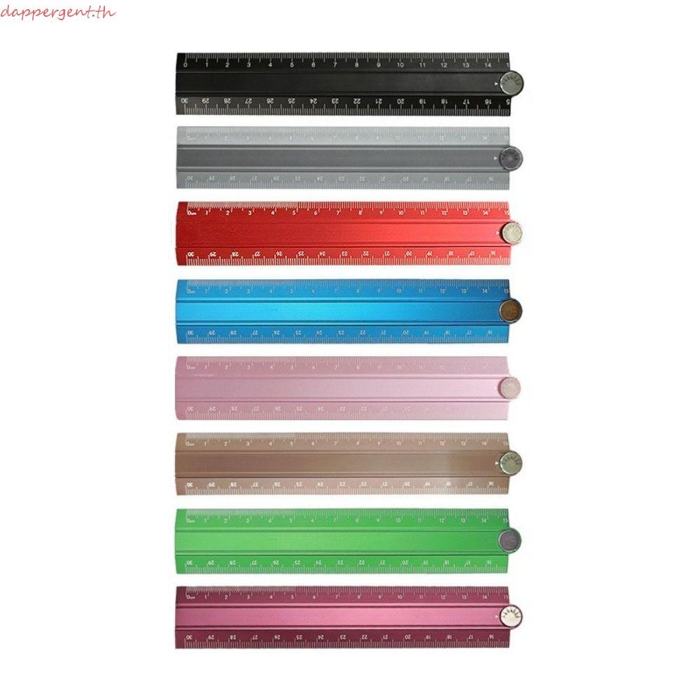 DAPPERGENT ไม้บรรทัดพับ, Creative 15 ซม.30 ซม.โลหะเครื่องเขียน Rule,ของขวัญอลูมิเนียมพับสไตล์ ...