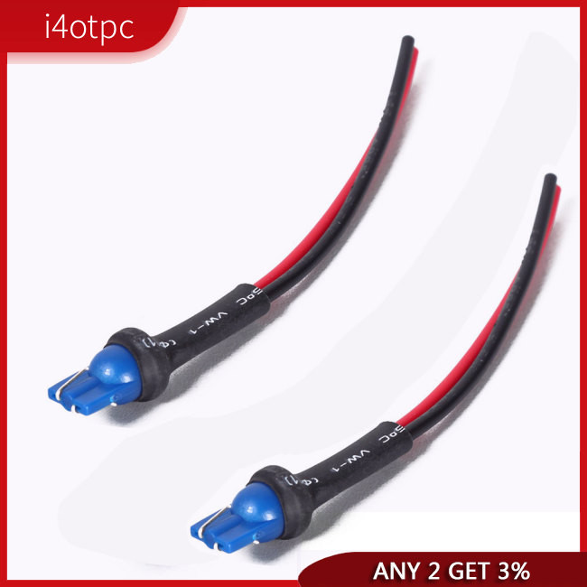 I4otpc 2 ชิ้น T10 ไฟหน้ารถประกอบชายซ็อกเก็ตปลั๊กอะแดปเตอร์ขยายขั้วต่อสายไฟ | Shopee Thailand