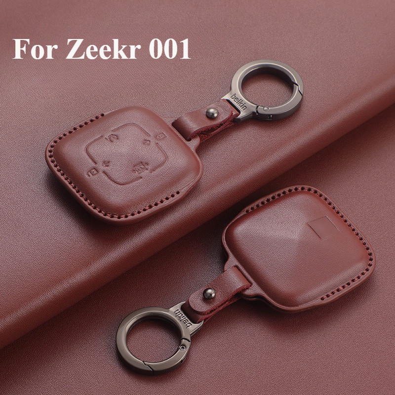 หนังรถ Remote Key Cover ป้องกันสําหรับ Zeekr 001 Keyless Protector Key ...