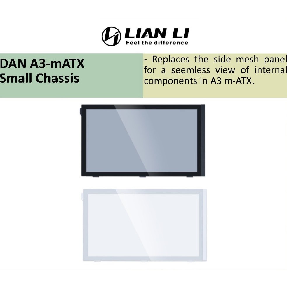 กระจกข้าง Lian Li A3 Left Side Glass Panel for A3 (ฝากระจกสำหรับเคส A3 ...