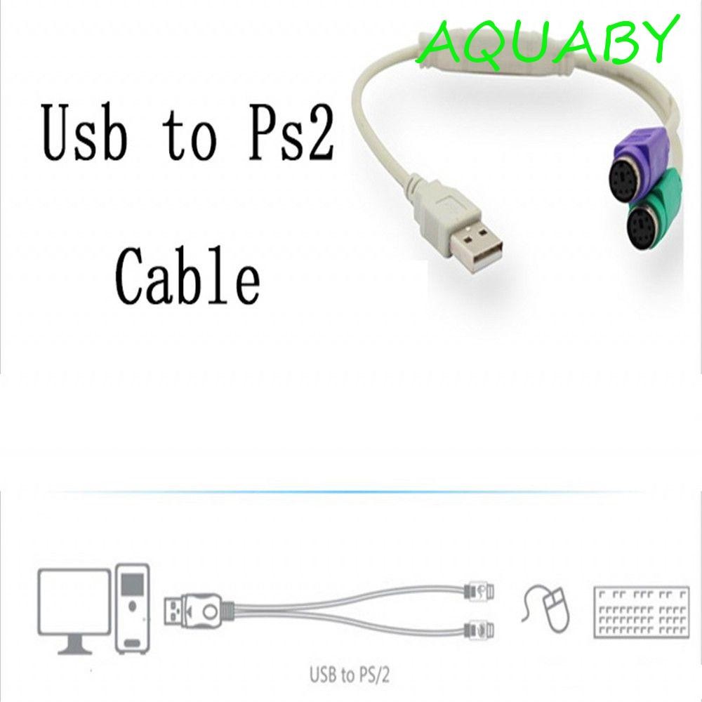 สาย AQUABY สายคอมพิวเตอร์ใหม่ USB Male To PS2 Female Converter สําหรับคีย์บอร์ดเมาส์ | Shopee ...