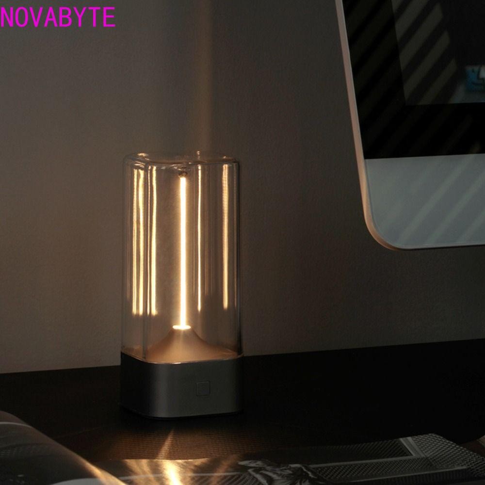 NOVABYTE ไฟแคมป์ปิ้ง, ยืดหยุ่นเส้นใยหรี่แสงได้ Night Light, Minimalist ...
