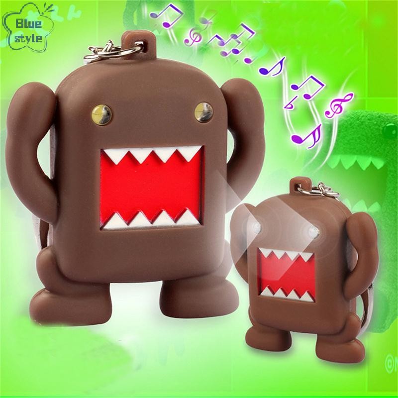 บลูสไตล์ โซคูล !!! Ultra Bright LED น่ารัก Mini Domo kun Action Figure ...