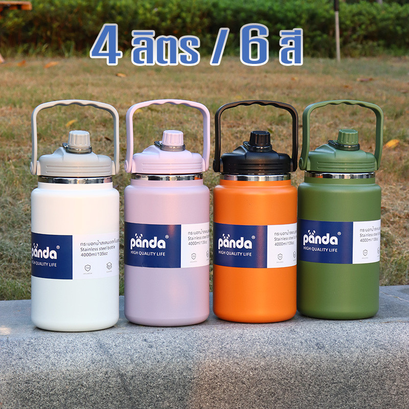 มาใหม่คะ กระติกน้ำเก็บอุณหภูมิ 4L/4000ml ขนาดจัมโบ้ ขวดเก็บความเย็น แก้วเก็บความเย็น ขวดน้ํา 4L ...