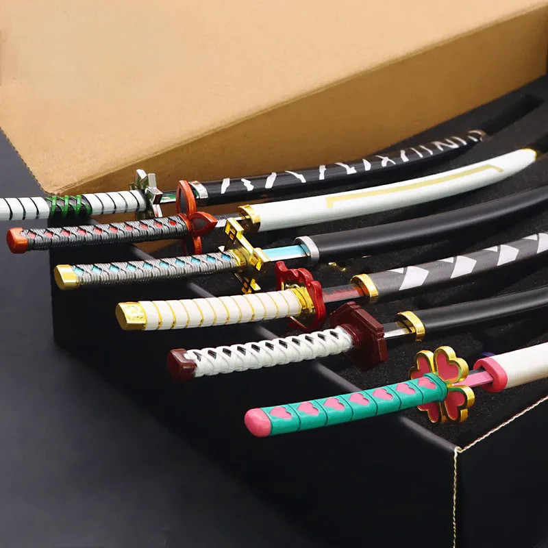 26cm Demon Slayer Katana Weapon Set Nichirin Blade Collection Real ...