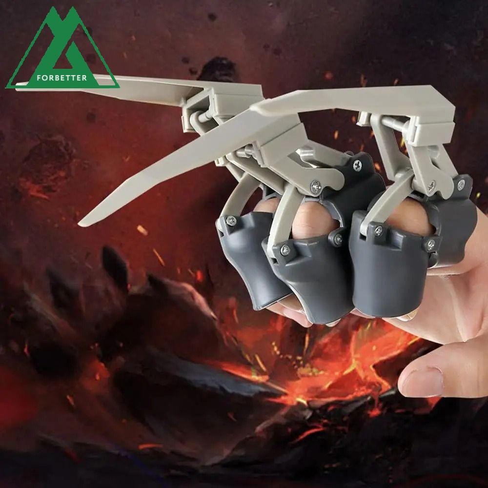 Forbetter 3 ชิ้น Retractable Mechanical Claws, 3D ประกอบรูปตกแต่งเรืองแสงหมาป่า Claws, ปรับ ...