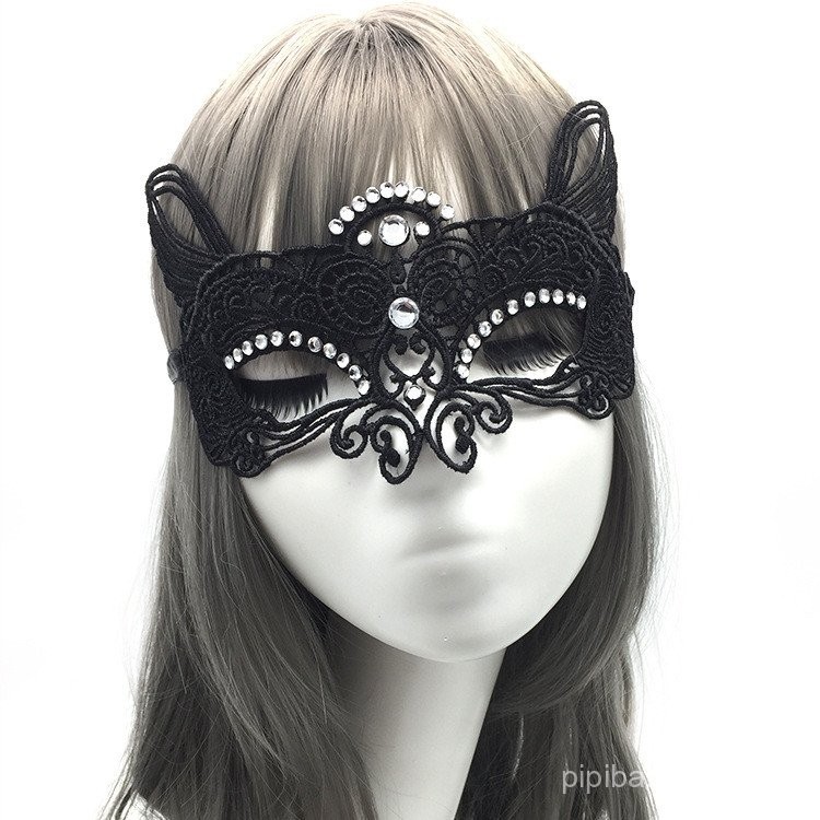 หน้ากากปิดตาเซ็กซี่ครึ่งหน้า Elf Masquerade Mask หน้าแมวน่ารักหน้ากาก ...