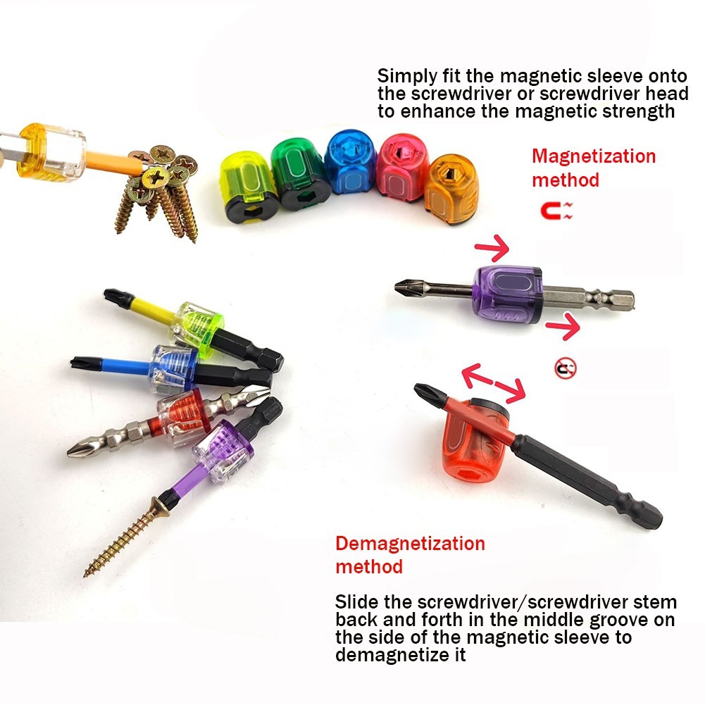 [ES]แม่เหล็กไขควงหัวหนีบ Magnetizer Demagnetizer Jelly Magnetic Coil ...