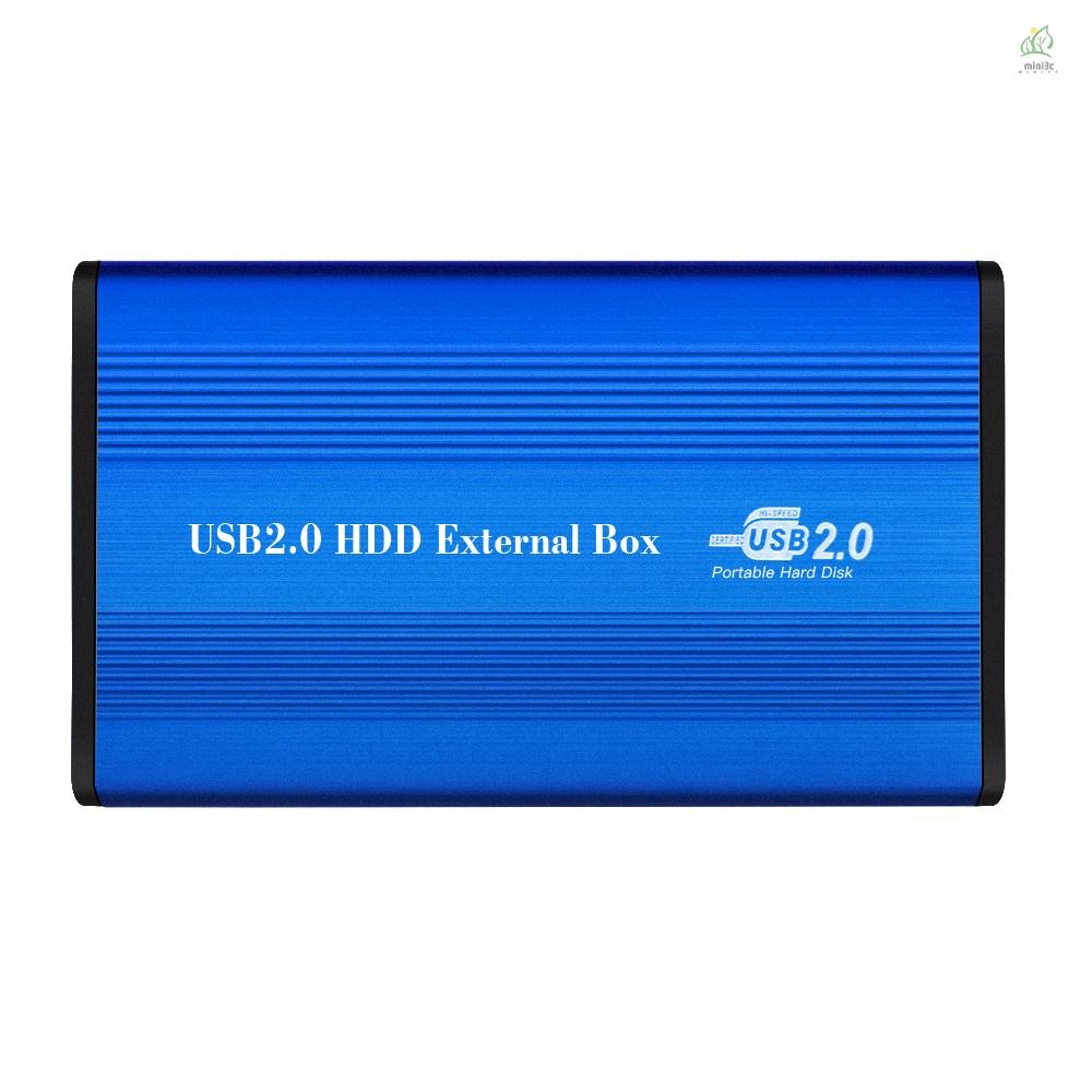USB2.0 ถึง IDE Hard Disk Case 2.5 IDE HDD Enclosure กล่องฮาร์ดดิสก์แบบพกพาอลูมิเนียม HDD ...