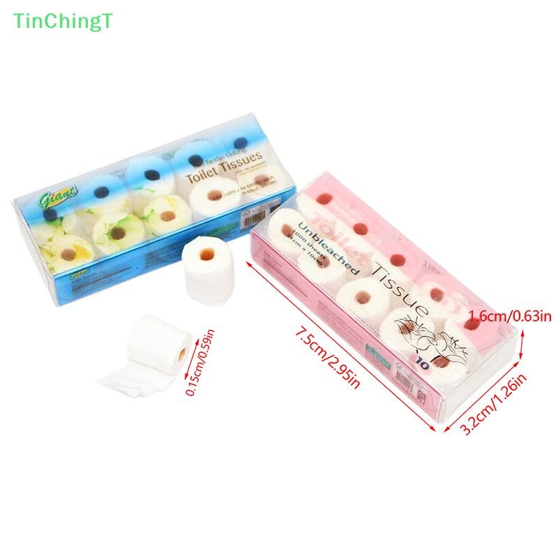 [TinChingT] 1/12 Dollhouse Mini Paper Towel Roll Model Dollhouse Toilet ...
