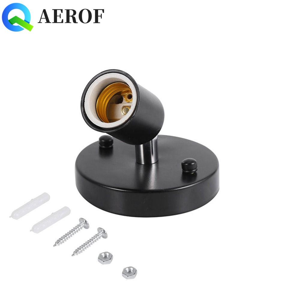 AEROF ฐานโคมไฟโลหะร้านอาหาร E27 บาร์สกรูโบราณหลอดไฟซ็อกเก็ตไฟ | Shopee Thailand