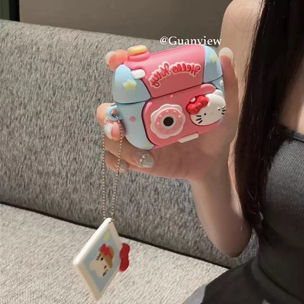 เคสป้องกันรูปกล้อง Hello Kitty 3G, ฝาครอบกันกระแทกหูฟัง, เข้ากันได้กับ ...