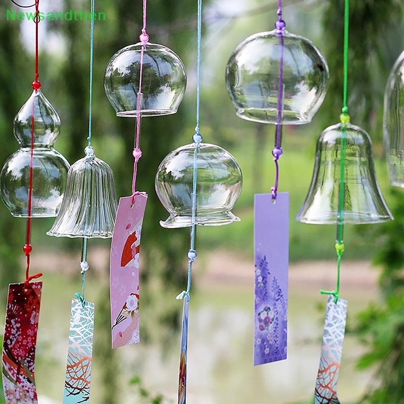 Newsandthen แก้วใส Wind Chimes WIndows ลม Bell แขวนสวนกลางแจ้ง Decor ...