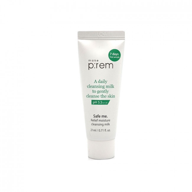 Make P:rem Cleansing Milk 21ml / Safe Me Relief Moisture Cleansing Foam ...