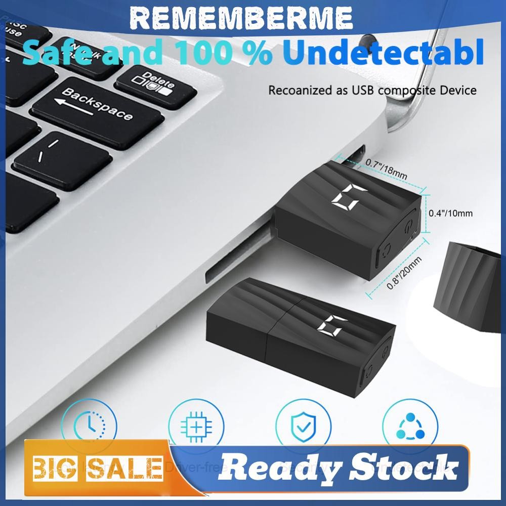เมาส์ Jiggler Undetectable Digital Display Mouse Mover ปุ่มสวิตช์ ...