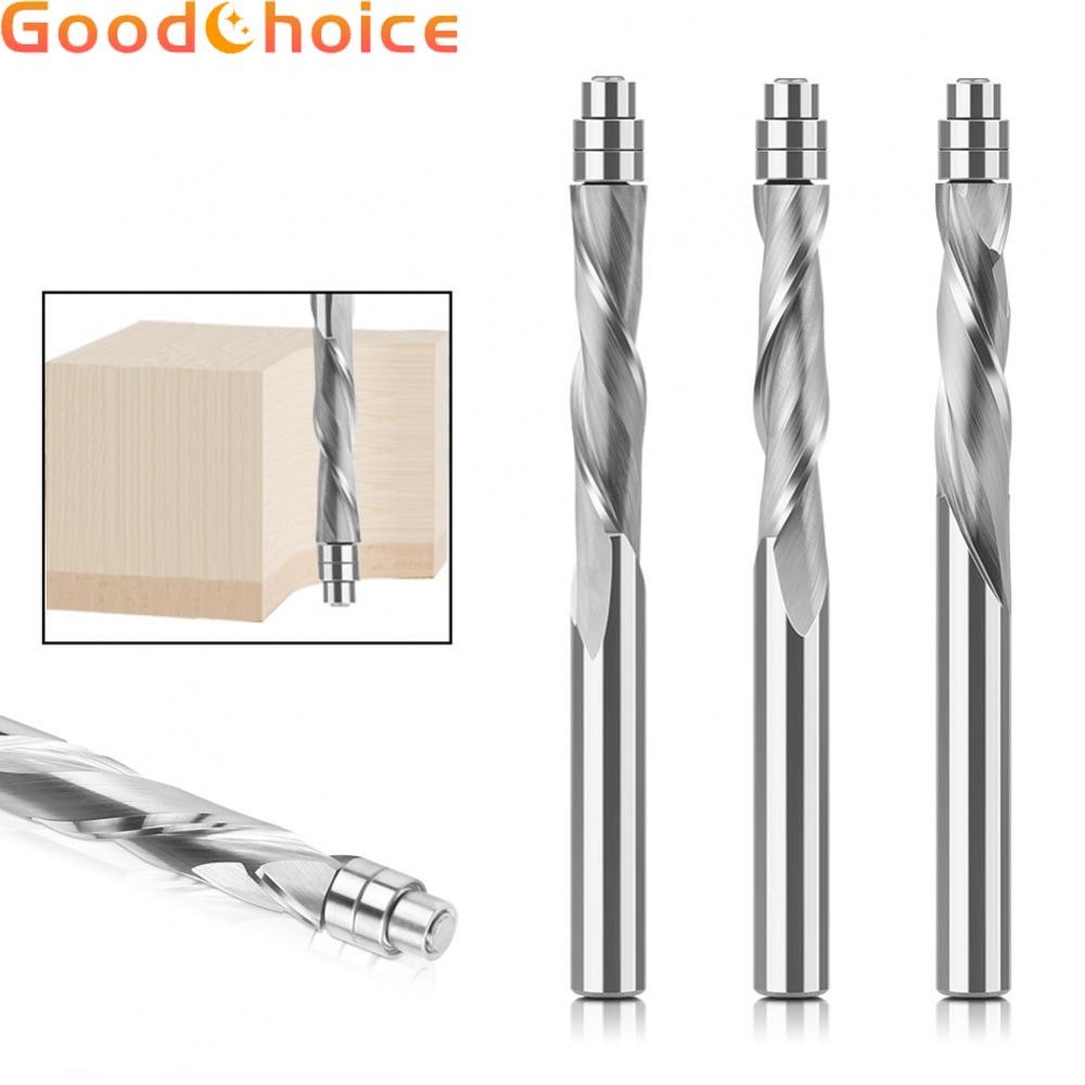 【Good】Spiral Router Bits Clean Cuts Double Ball Bearing Pilot Hand ...