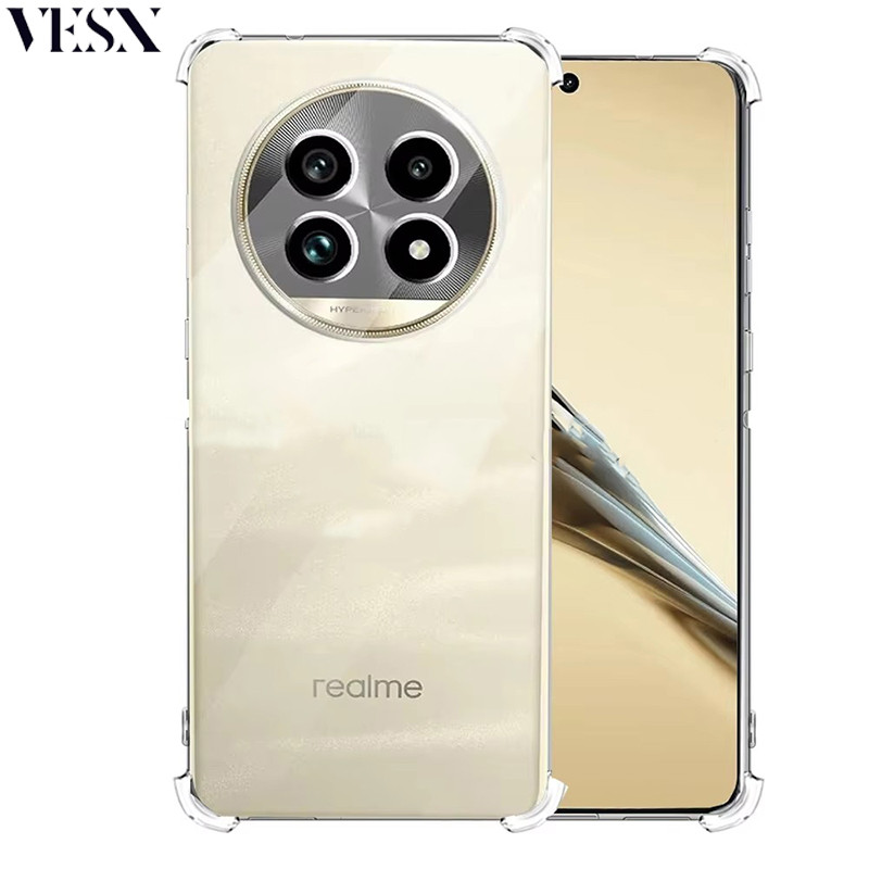 เคสใสกันกระแทก สำหรับ Realme 14 14T 14x 13 13+ 12 12+ 12X 11 11X 10 9 9i 8 8i 7 6 Pro+ Plus 4G ...