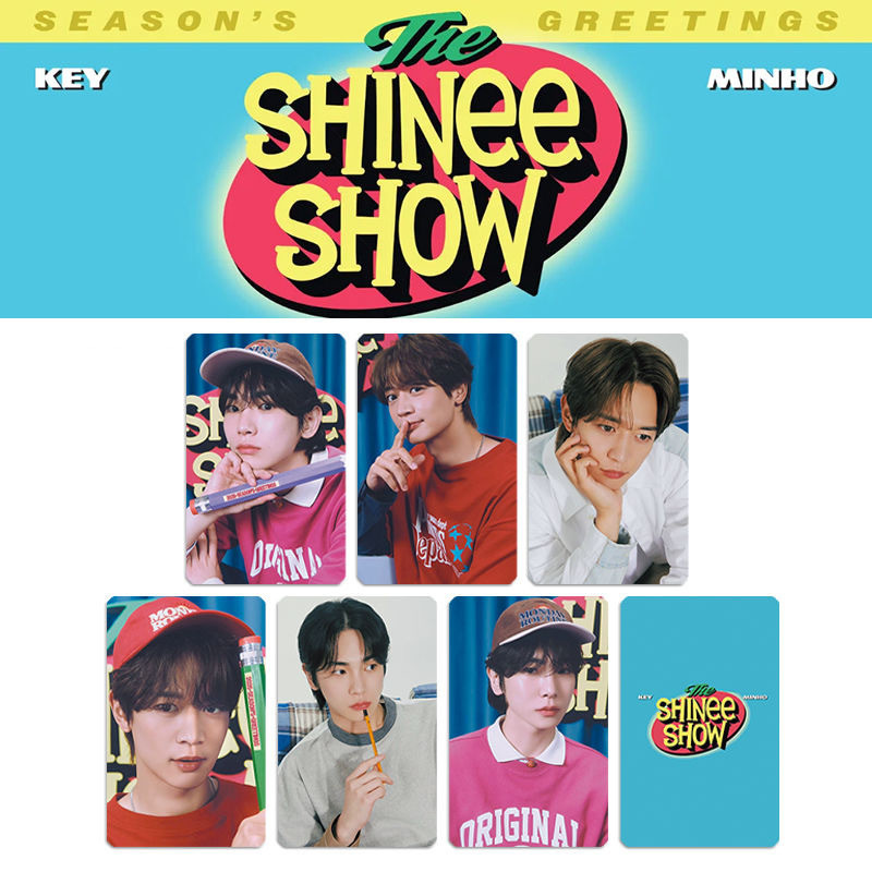 Shinee 2025 ปฏิทินตั้งโต๊ะการ์ดโปสการ์ดคอลเลกชันการ์ด Kim Ki-van Choi ...