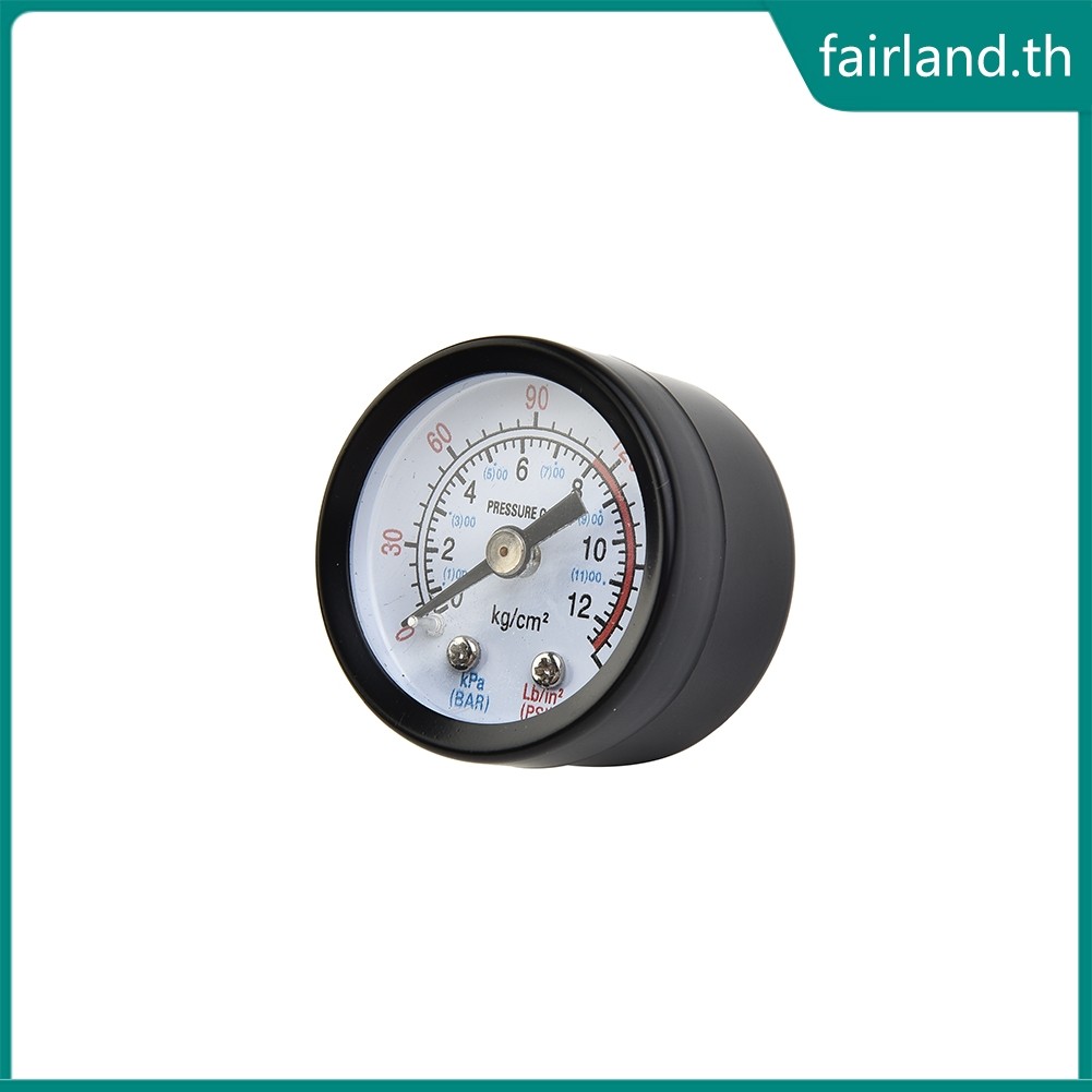 [FAIRLAND-TH] เครื่องวัดความดันไฮดรอลิกนิวเมติกเครื่องอัดอากาศ 0-12Bar / 0-180PSI Manometer ...