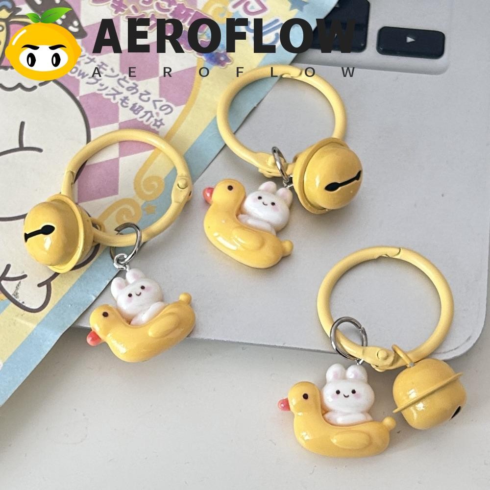 Aeroflow จี้โลหะเป็ดสีเหลือง, Bell Creative Little Yellow Duck KeyChain ...