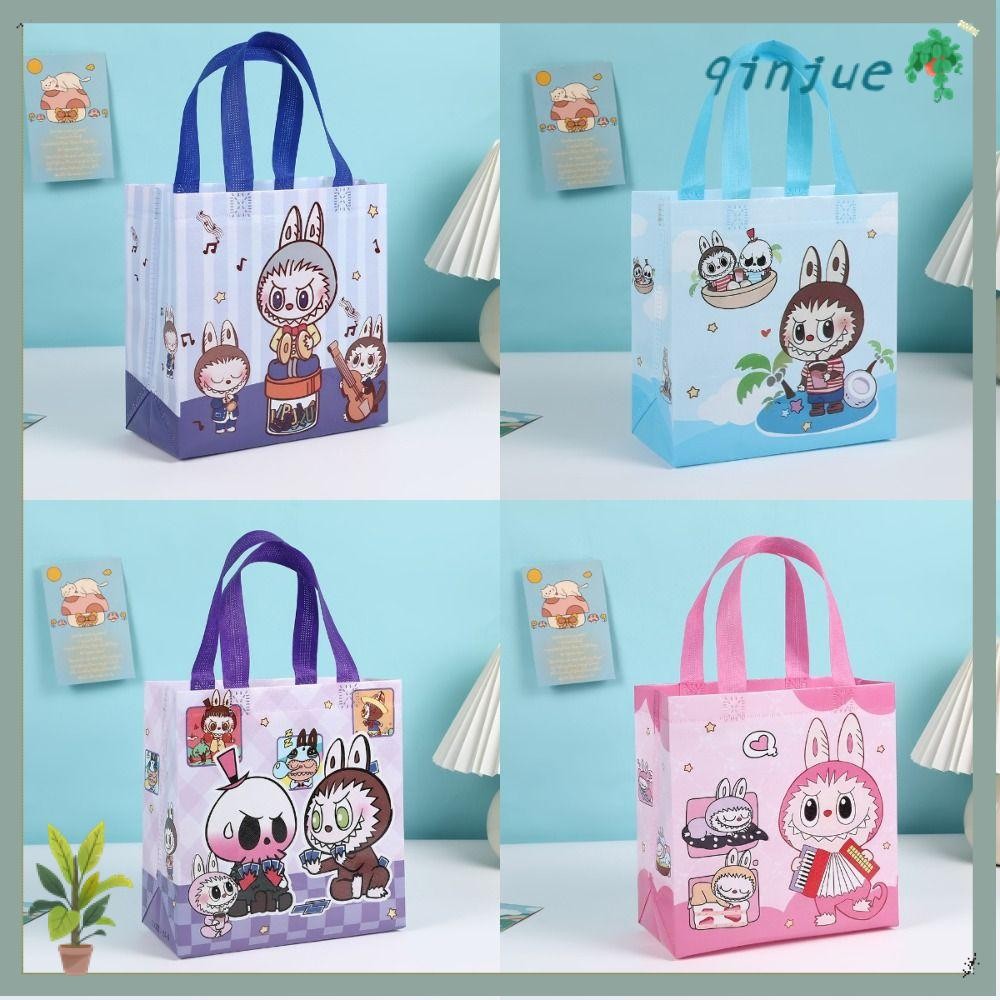 Printli Labubu Tote Bags, Cartoon POP MART Handbag, Plastic Storage ...