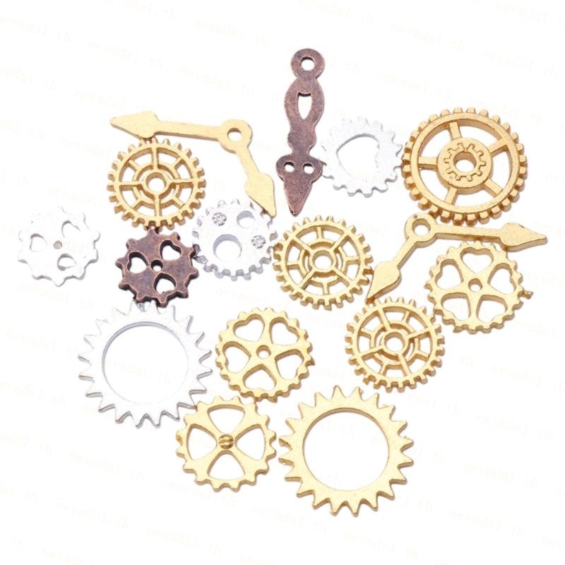 ʚɞ Ne ʚɞ Mix Alloy Mechanical Steampunk Cogs Gears Pack DIY จี้ ...