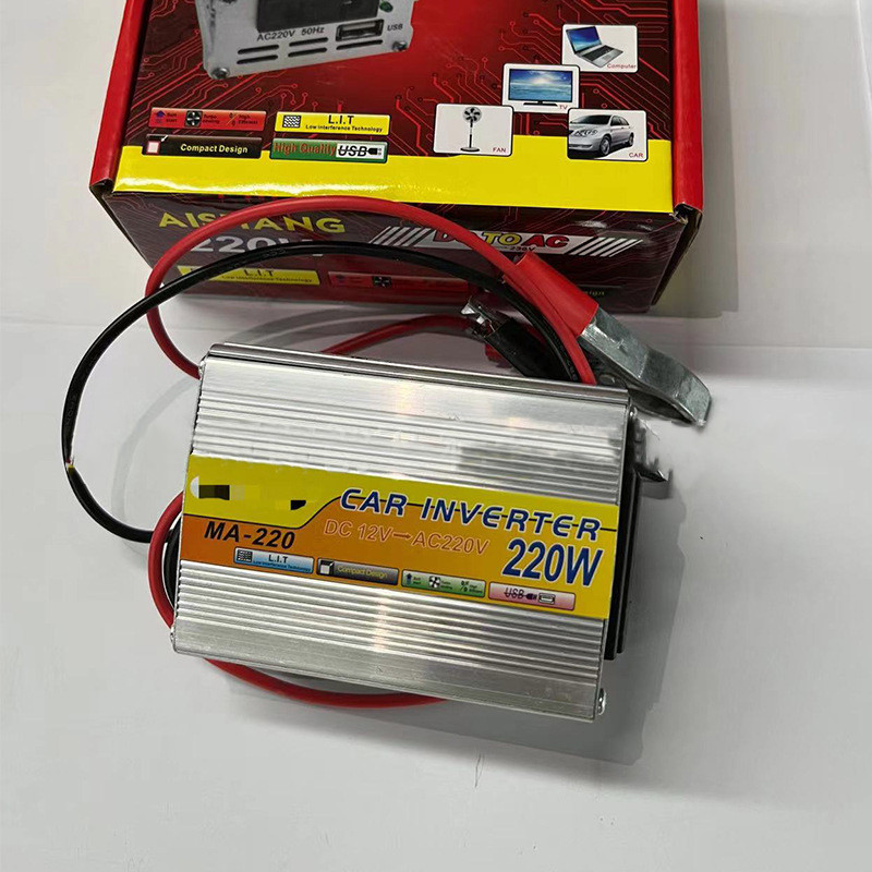 DC แปลง inverter 12v to 220v 220W โรงงานขายตรง เครื่องแปลงไฟ12v to 220v อุปกรณ์ภายในบ้านที่ ...