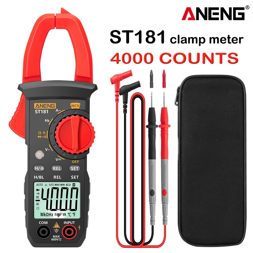 ANENG แคลมป์มิเตอร์ดิจิตอล Digital Clamp Meter เครื่องทดสอบตัวเก็บประจุ ST201 เครื่องทดสอบตัว ...