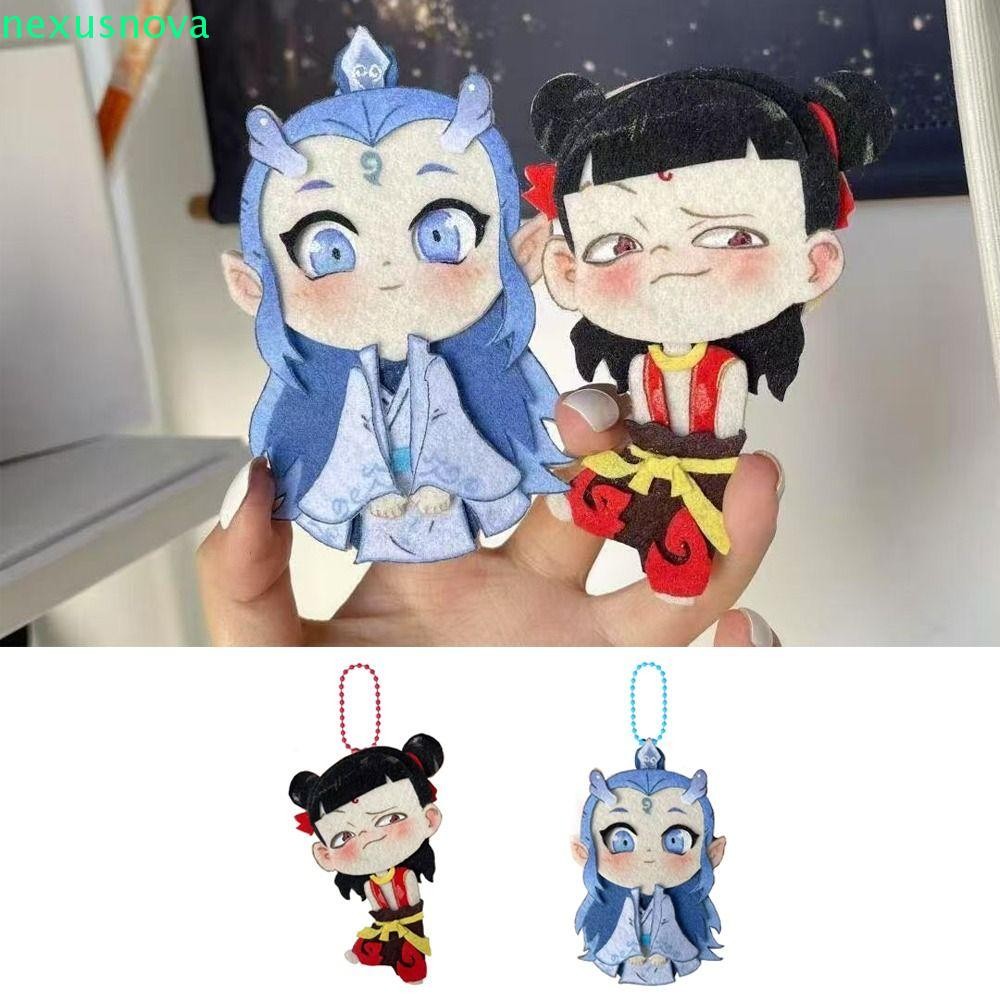 NEXUSNOVA Nezha 2 พวงกุญแจสักหลาด, จีนตํานานแบบดั้งเดิม Trinket Nezha 2 ...