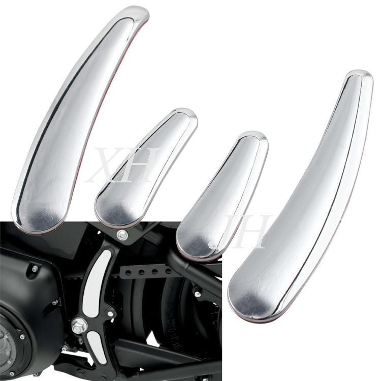 รถจักรยานยนต์ Harley ด้านหลังเพลาสามเหลี่ยม Rocker ฝาครอบ Chrome-Plated ...