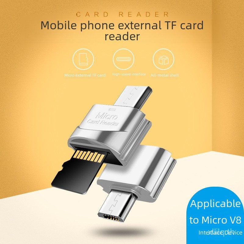 โลหะข้ามพรมแดน Micro Android V8พอร์ตโทรศัพท์มือถือ TF เครื่องอ่านการ์ด ...