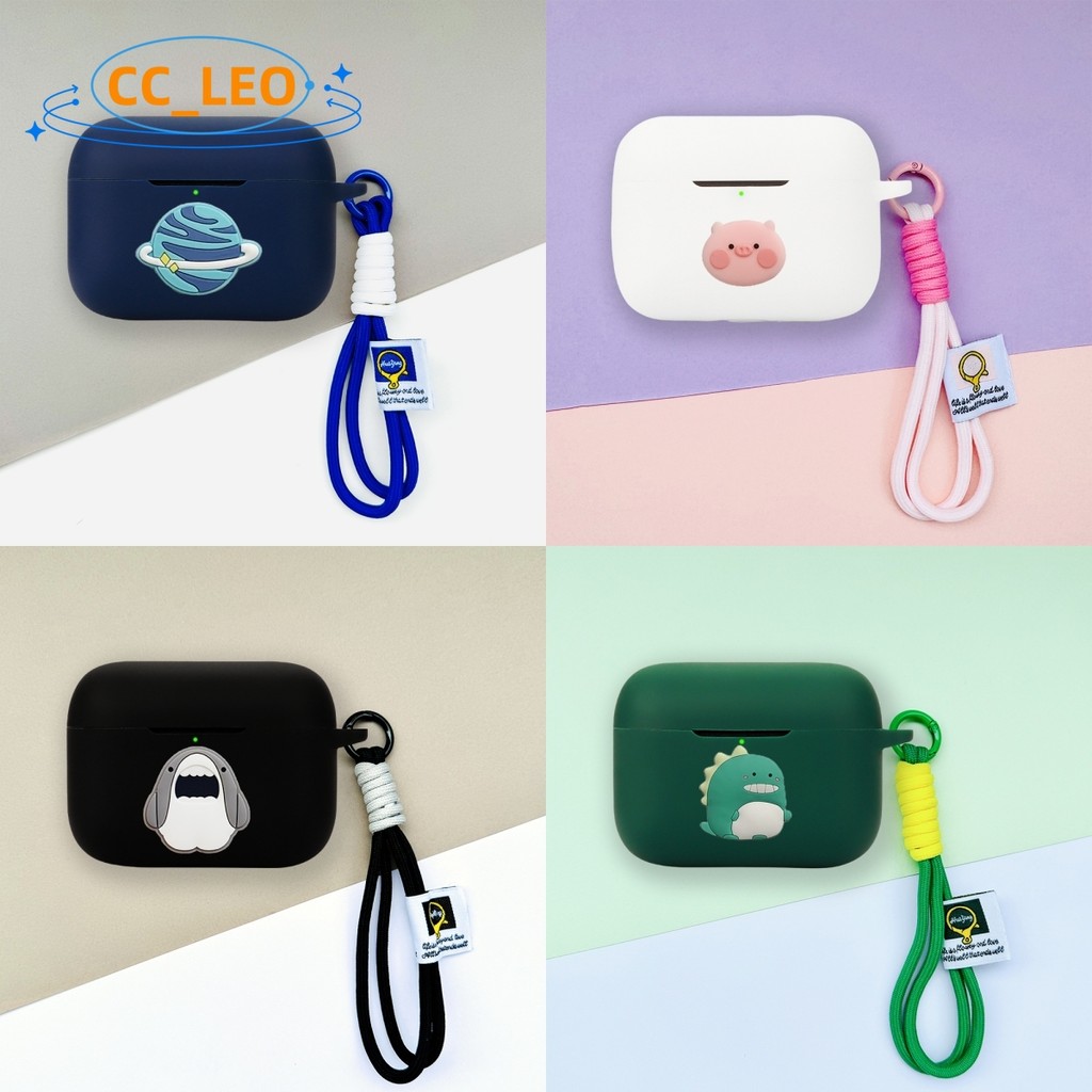 For Marshall MOTIF II ANC Case Cartoon Shiba Inu Toast Lanyard Pendant ...