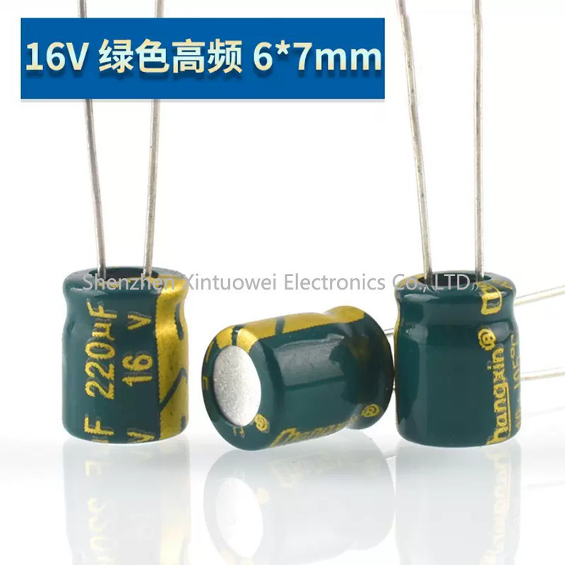 50 ชิ้น/ล็อตคุณภาพสูง DIP-2 16V220UF Long Life อลูมิเนียม Electrolytic ...