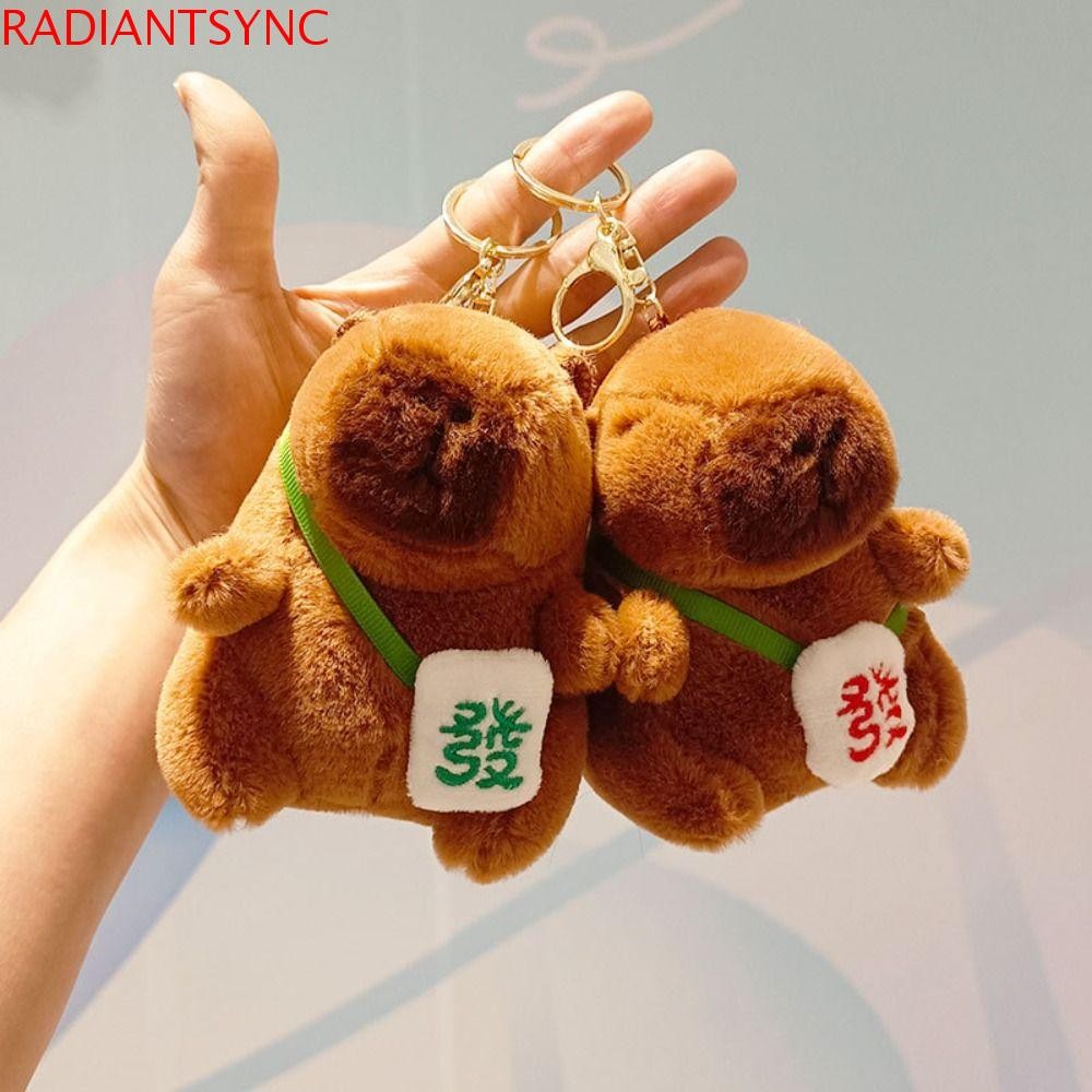 Radiantsync Capybara ตุ๊กตาพวงกุญแจ, Get Rich จําลอง Capybara ตุ๊กตาพวงกุญแจ, Capybara อะนิเมะ ...