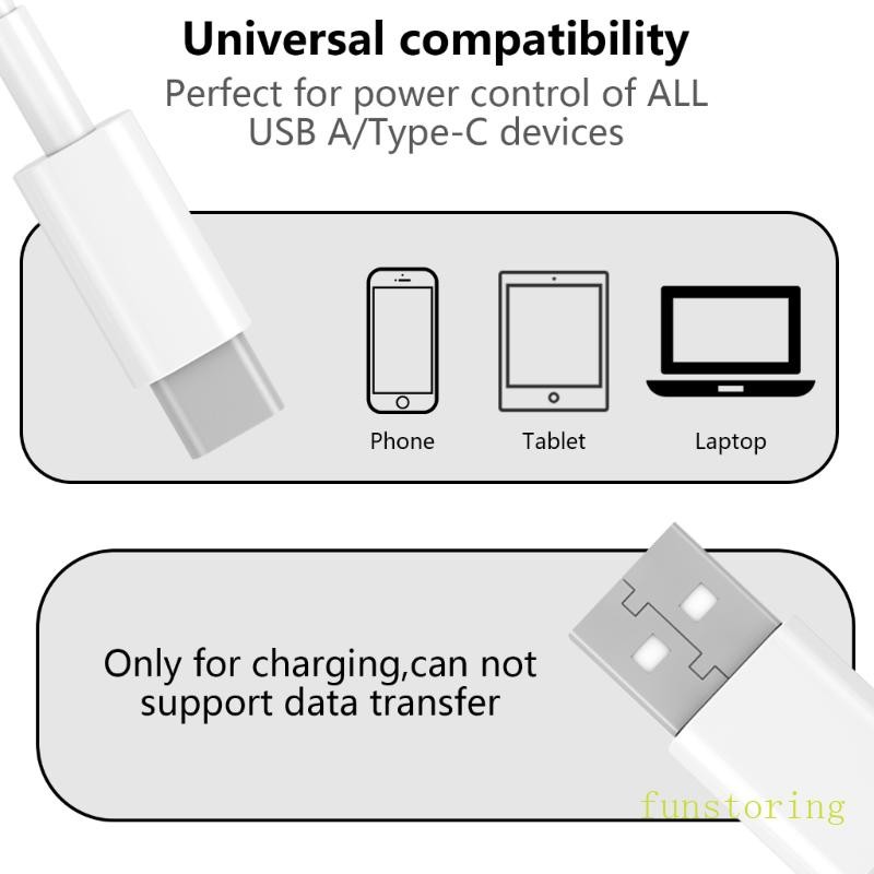 Fun Type C สายชาร์จ USB A ถึง USB C สายชาร์จชาย สายชาร์จเร็ว | Shopee ...