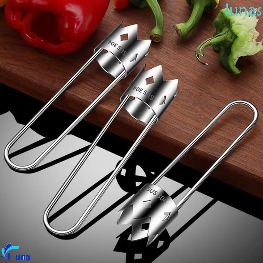 LUNASOL Fruit Core Extractor, Silver 304 สแตนเลสครัว Core Remover, Seed ...