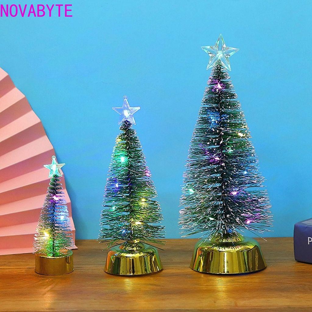 NOVABYTE ต้นคริสต์มาสแบตเตอรี่ดําเนินการ DIY สวยงามประดิษฐ์พร้อมไฟ LED ...