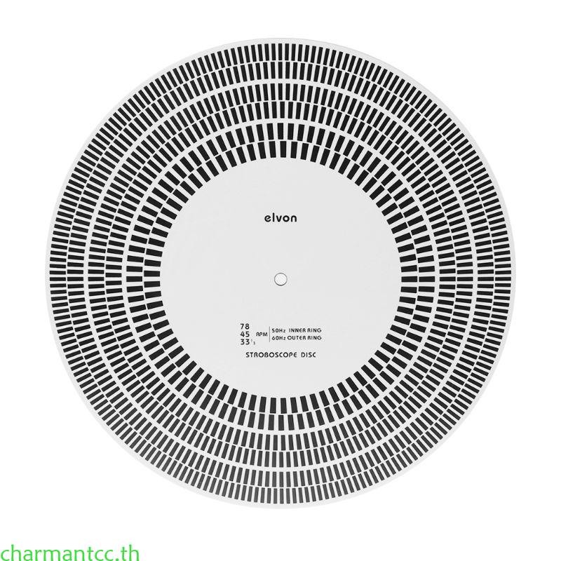 Charmantcc เครื่องวัดวามเร็วสองด้าน Turntable Calibration Strobe Disc ...