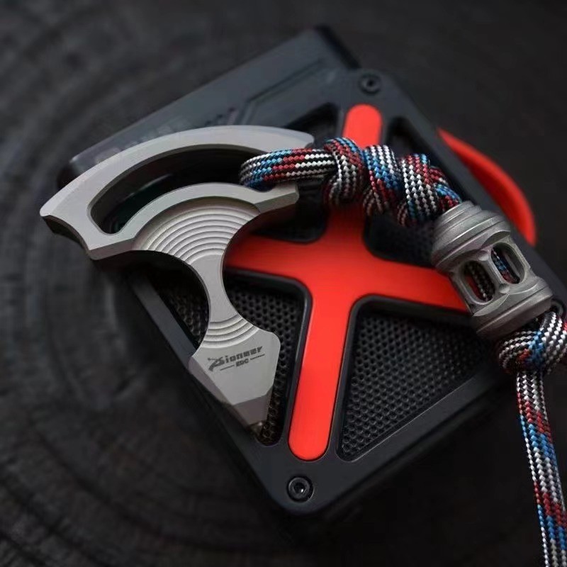 Titanium Alloy EDC เครื่องมือป้องกันตัวเองกลางแจ้ง Titanium Alloy ...