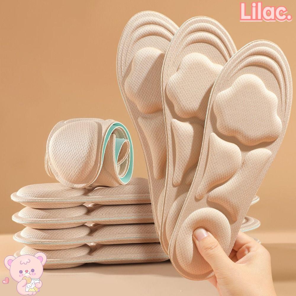 Lilac 5 คู่ 5D Sport Insoles, ดูดซับเหงื่อ Breathable Memory Foam ...